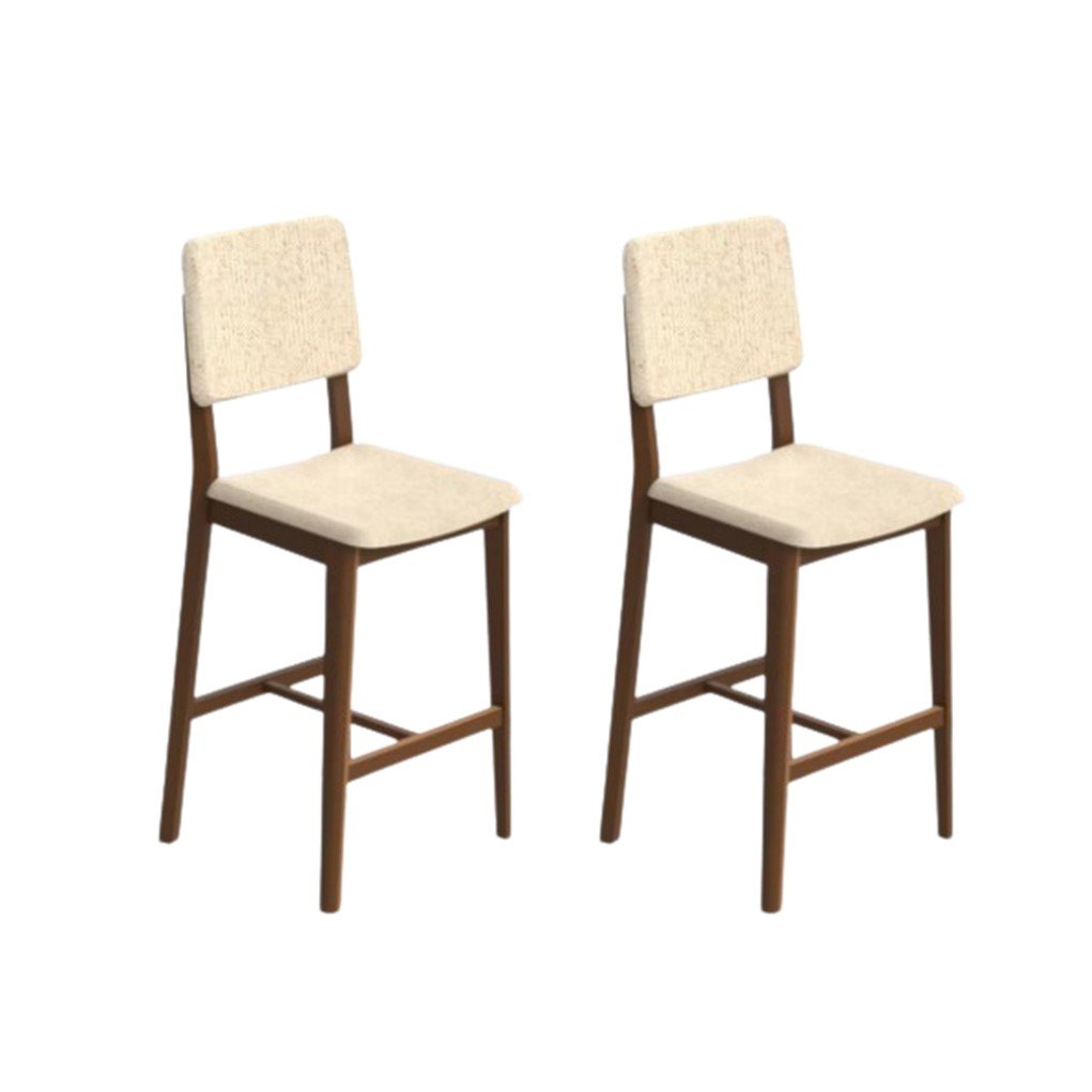 Kit 2 Banquetas Napoli Alta | MadeiraMadeira