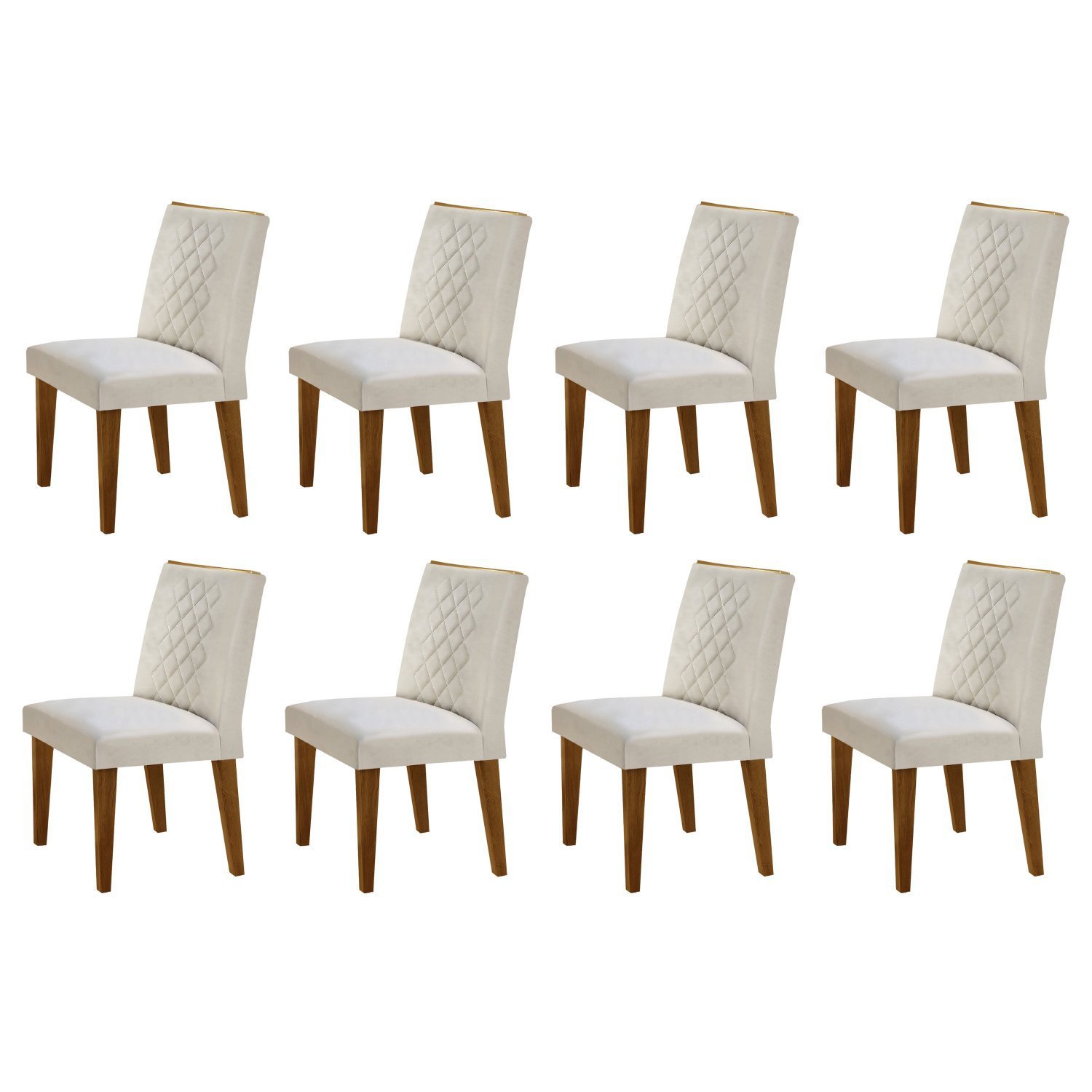 Conjunto 8 Cadeiras Madeira Sofia Rufato | MadeiraMadeira