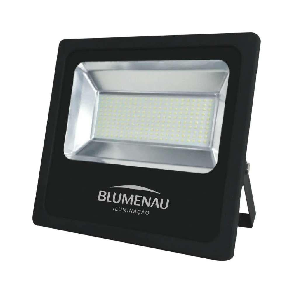 Refletor Led 300W Bivolt Slim Preto 6.500K Ip65 Blumenau | MadeiraMadeira
