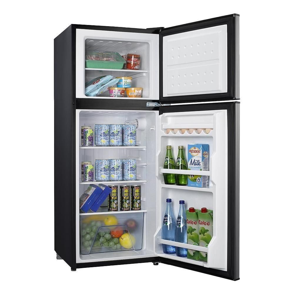 Geladeira Refrigerador Compacto Hq Defrost 140 Litros Preto/inox Hq ...