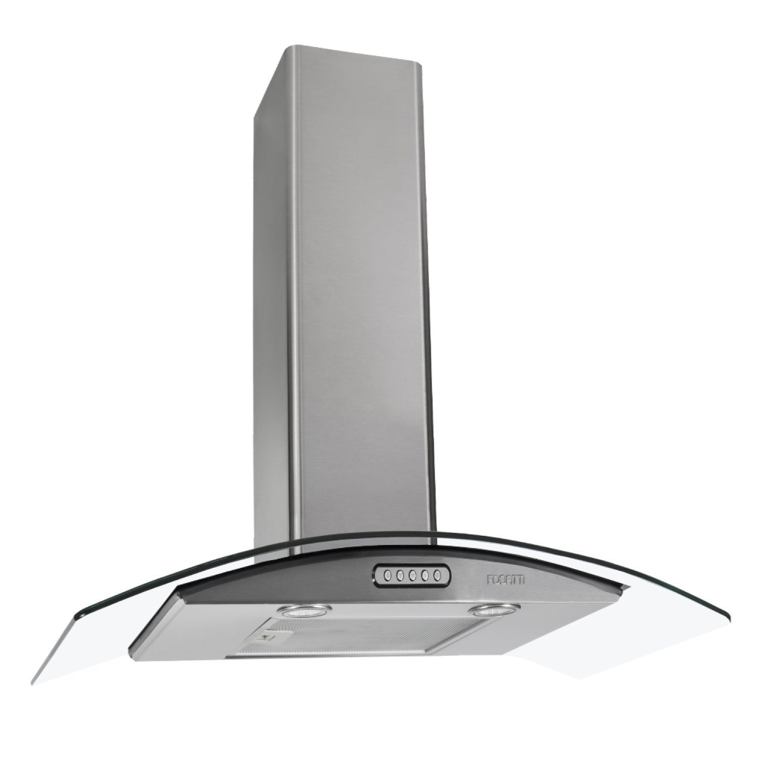 Coifa de Parede 90cm Vidro Curvo Duto Slim Inox 220v Fogatti ...