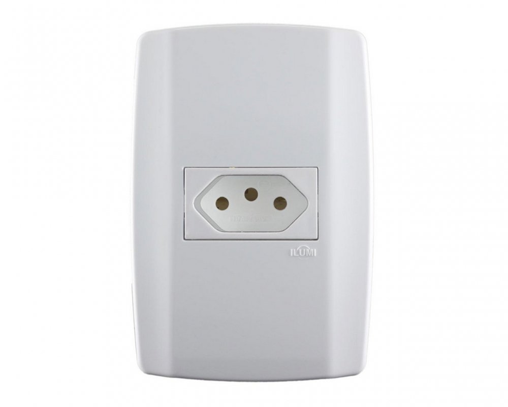 Tomada Ilumi Slim C/pl Horiz 20a 250v 80151 | MadeiraMadeira