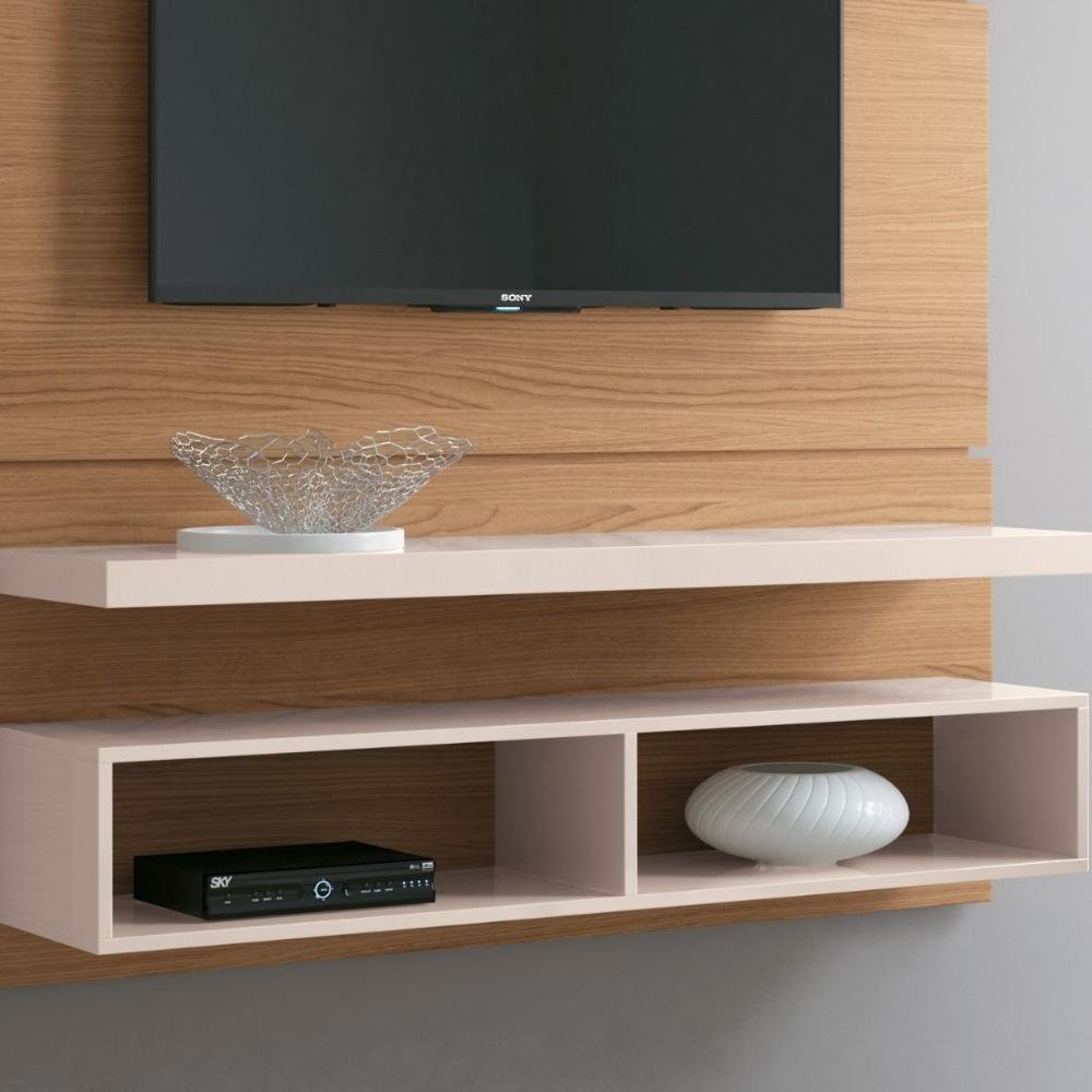 Painel Suspenso Life TV 50 Polegadas 1,36m Freijó/Off White ...