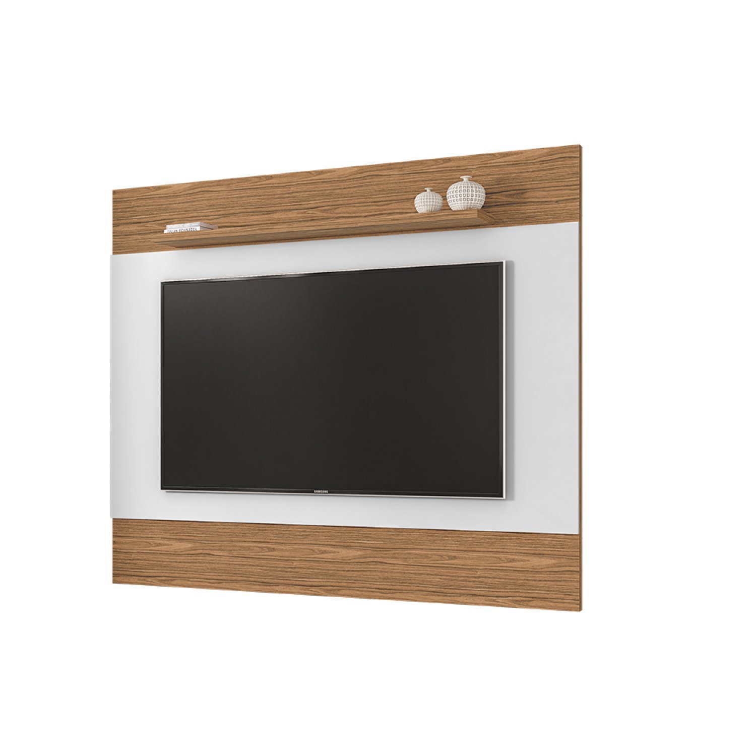 Painel para TV até 50 Polegadas 135cm 1 Prateleira Quasar Casa D ...