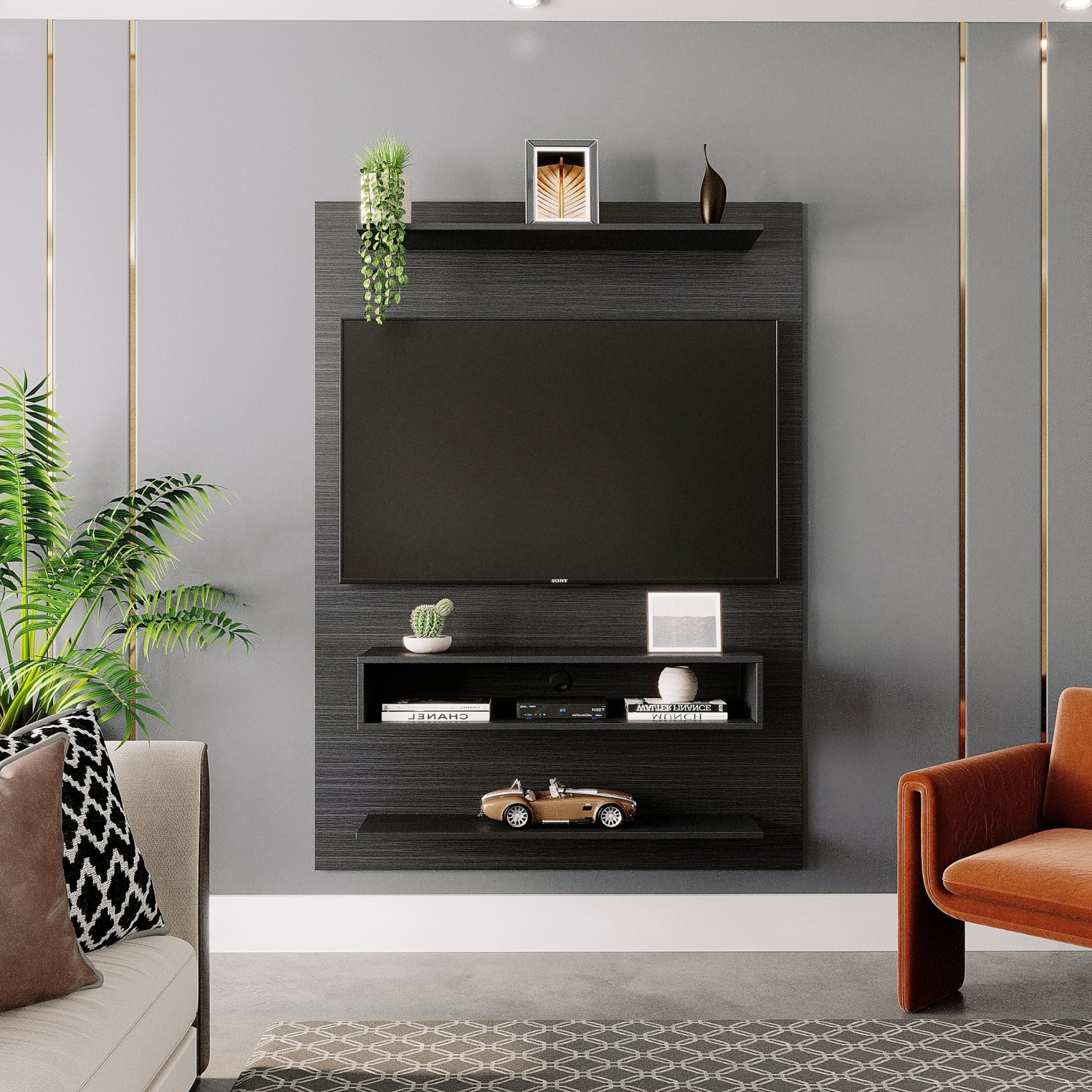 Painel para TV até 50 Polegadas 1 Nicho Boulevard Yescasa | MadeiraMadeira