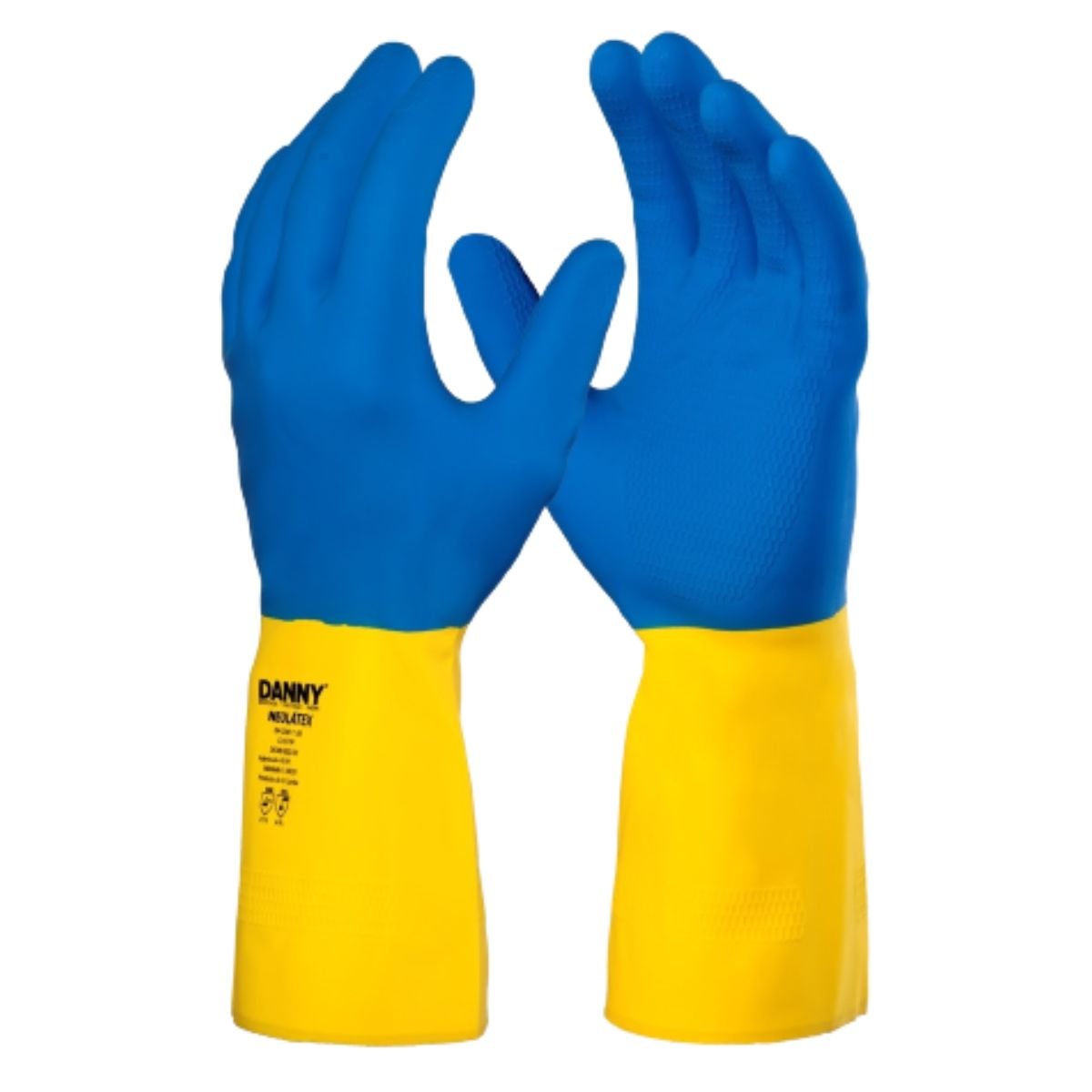 Kit 12 Luvas Látex Segurança Limpeza Neoprene Neolátex 5774 Danny ...