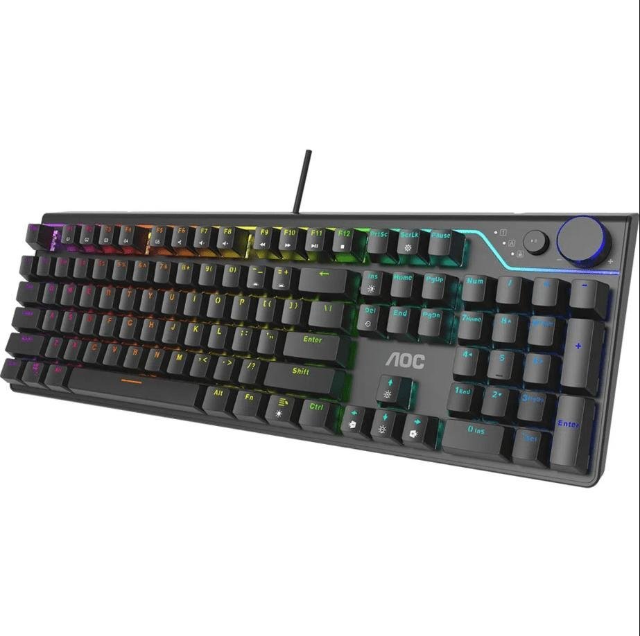 Teclado Mecânico Gamer Aoc Switch Aoc Red Rgb Gk530br/fg | MadeiraMadeira