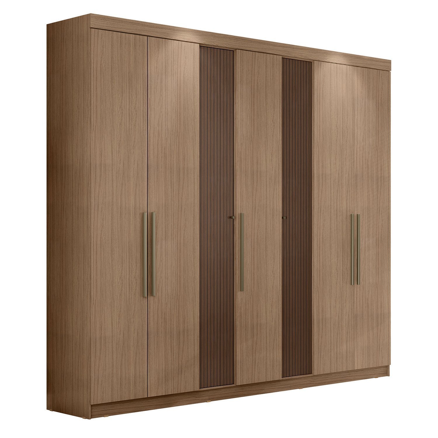 Guarda Roupa Casal 7 Portas 2 Gaveta Atenas Espresso Móveis ...