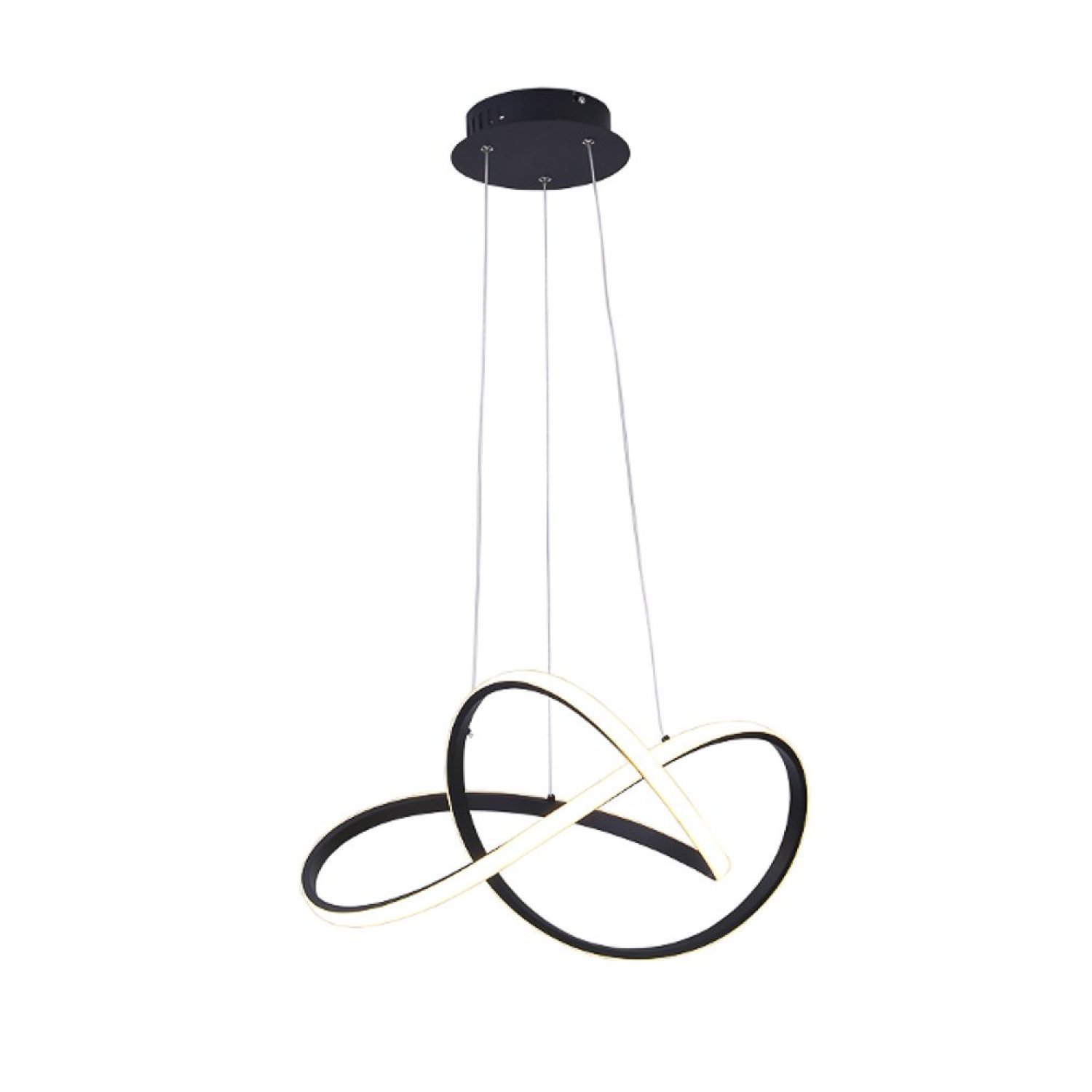 Pendente Fluire 1x30W 3000K 1500 Lúmens SB001B Bella Iluminação ...