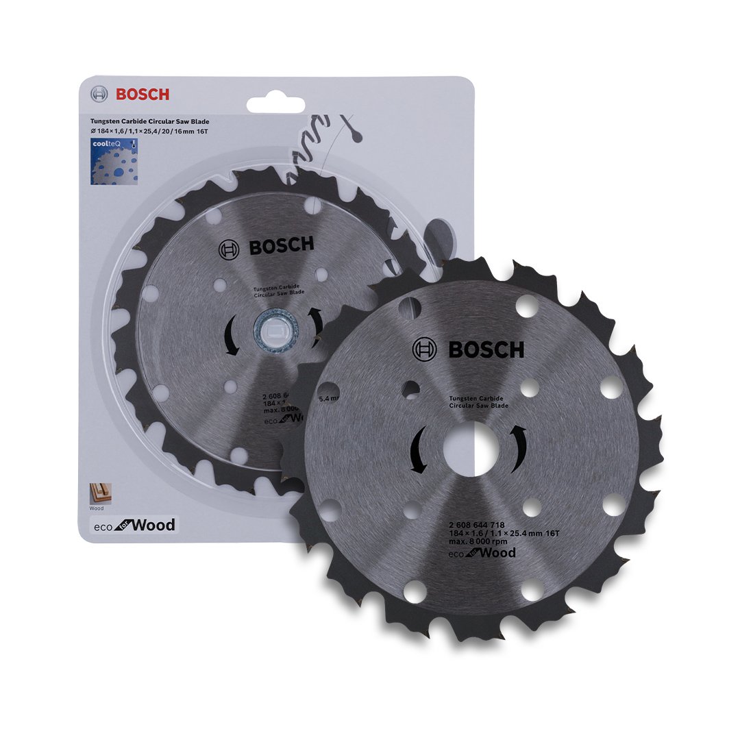 Disco de Serra Circular Coolteq 184mm 16 Dentes Bosch | MadeiraMadeira