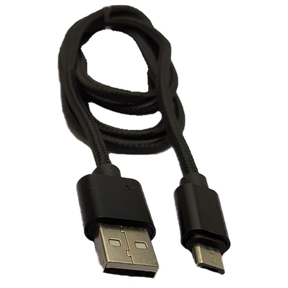 Cabo Micro Usb X Usb 2.0 1 Metro Nylon Preto | MadeiraMadeira