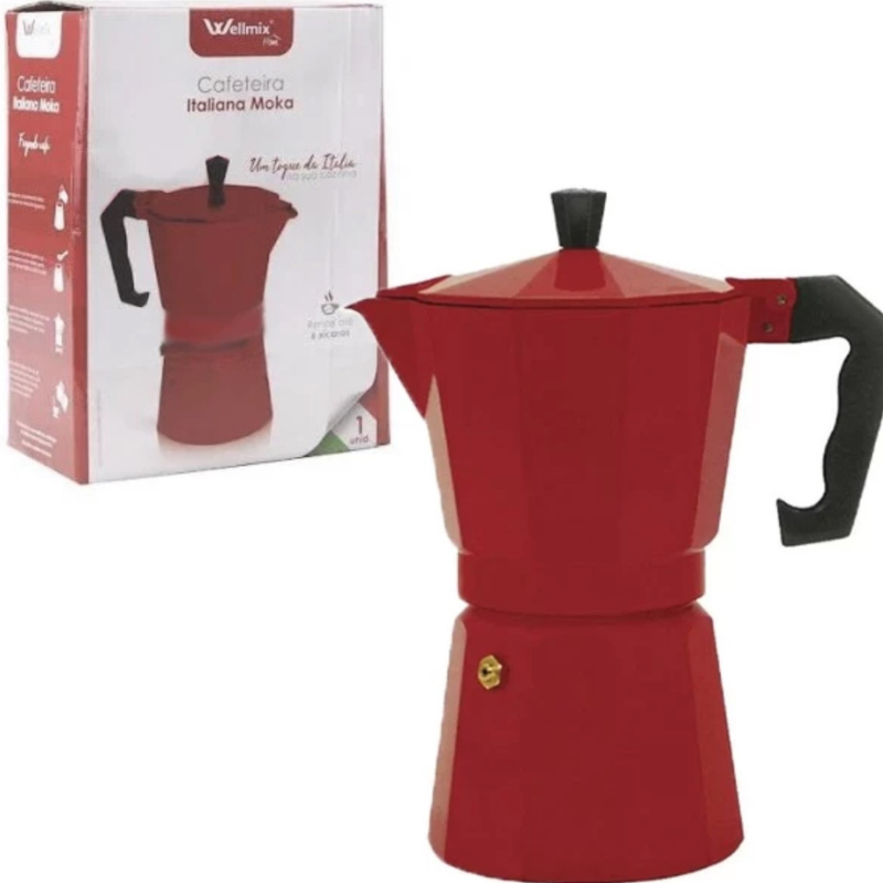 Cafeteira Italiana Moka Serve 9 Xícaras Café Chaleira Chá Quente ...