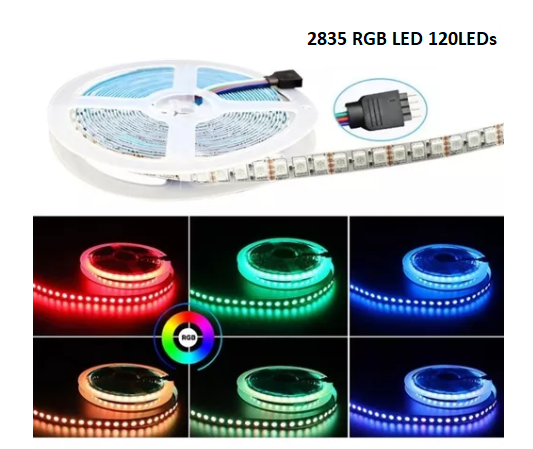 Fita de Led para Perfil Rgb 8w 120leds 12v 5m Astraled | MadeiraMadeira