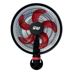Ventilador WAP Rajada Turbo W130 5 pás 130w 50cm 220v Preto/Vermelho ...