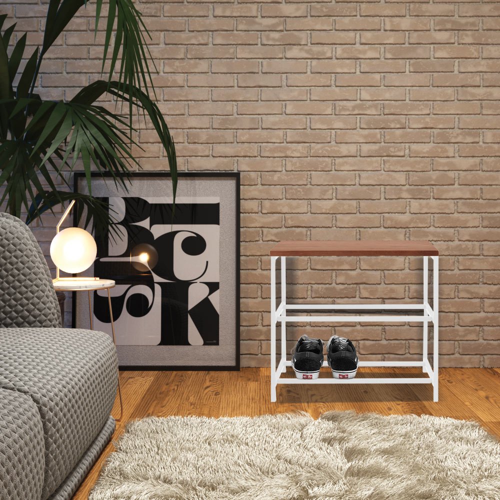 Sapateira Industrial Base Aço Branco Shoemaker Madeira Mel - Gran Belo ...