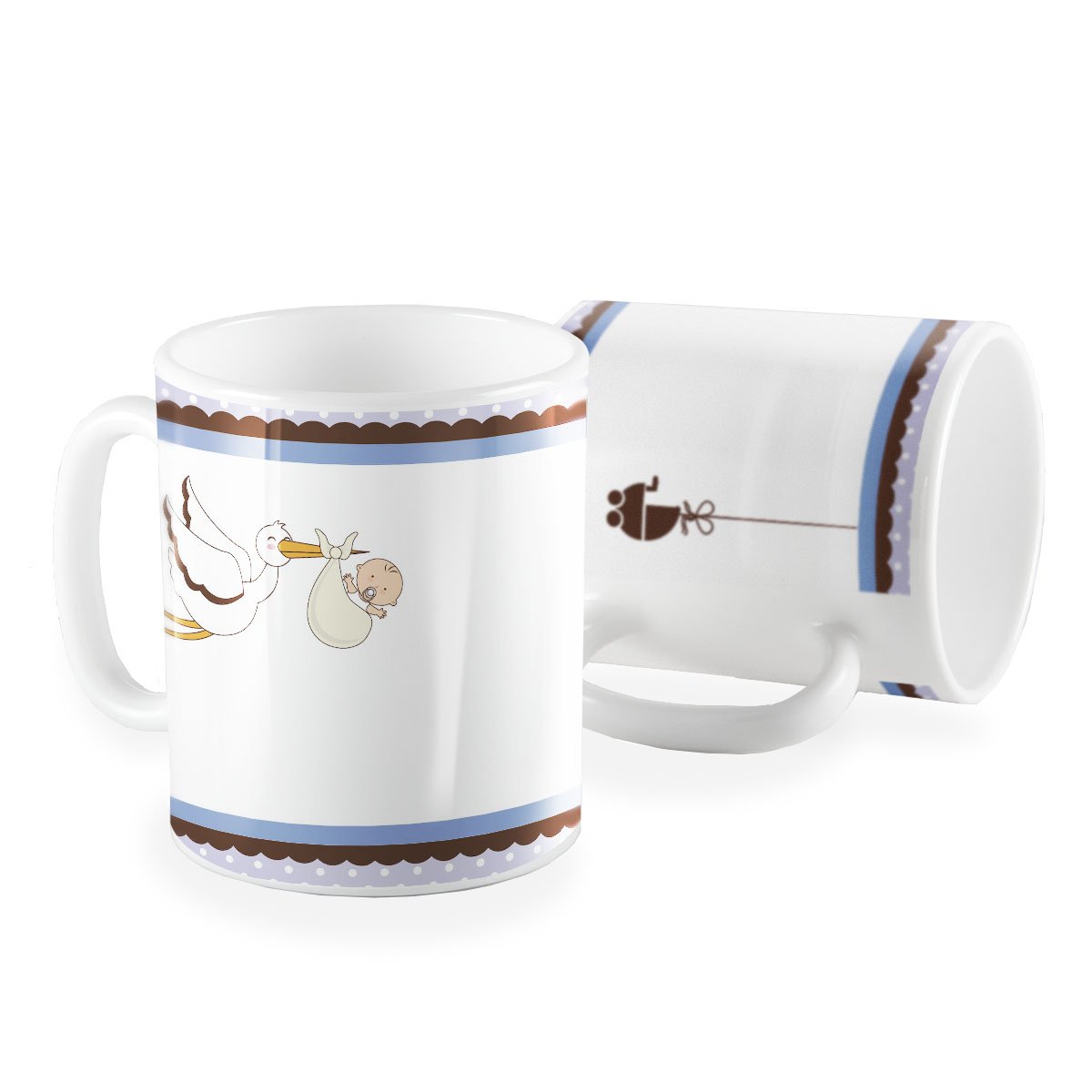 Caneca cegonha cheguei é um menino | MadeiraMadeira Caneca cegonha cheguei é um menino | MadeiraMadeira