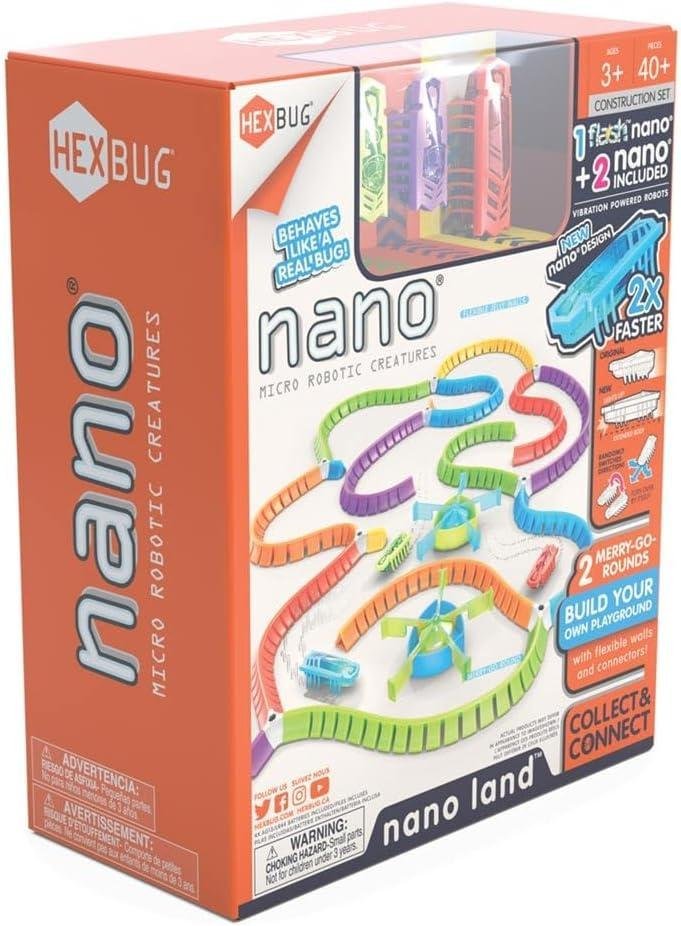 Brinquedo Insetos Robôs Nano Land Obstáculos Hexbug 41 Peças para ...