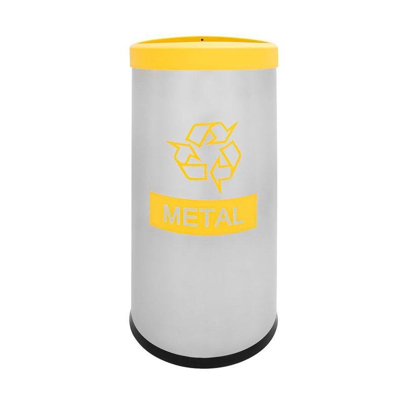 Lixeira Seletiva Recycling Metal 40,5 L - Brinox | MadeiraMadeira