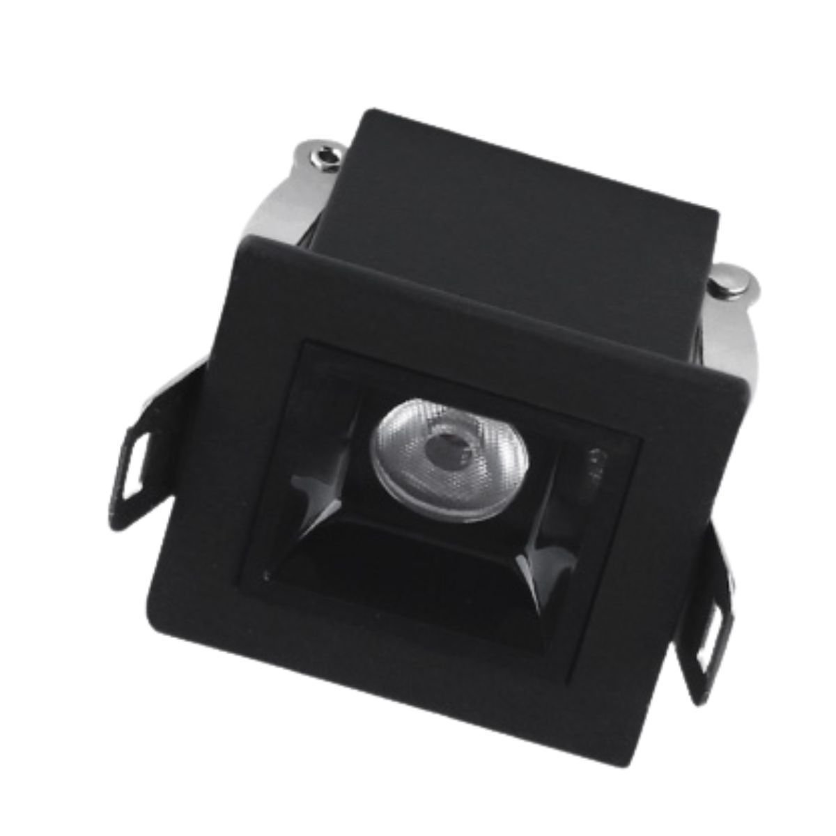 Spot Led Luz Pontual Arch Embutir 2w 2700k Preto/preto 24° 1 Foco Fixo ...