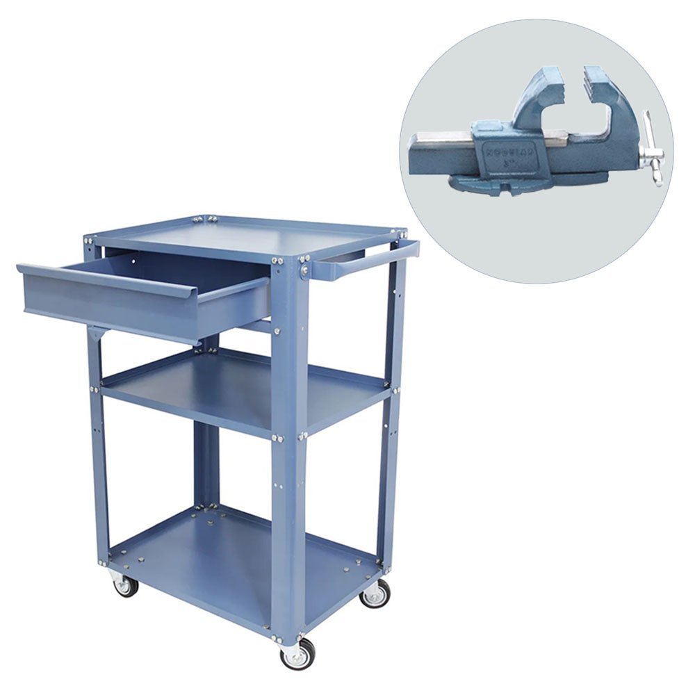 Kit Carrinho aberto NC-1 e Morsa Fixa MR-3 para Mecânico Marcon ...