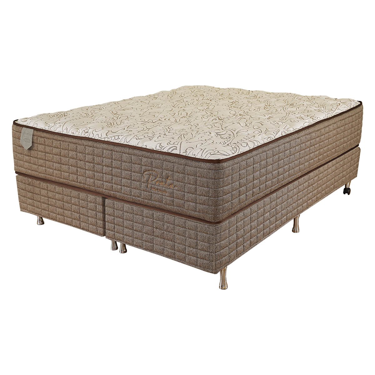 Cama Box King Size (box + Colchão) 193x203x67 Prata Prorelax Pillow In ...