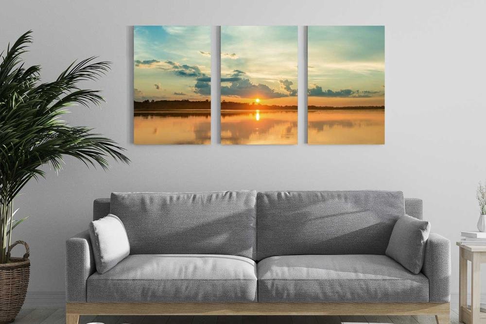 Placas Decorativas Por do Sol em Impressão UV-40x60 | MadeiraMadeira