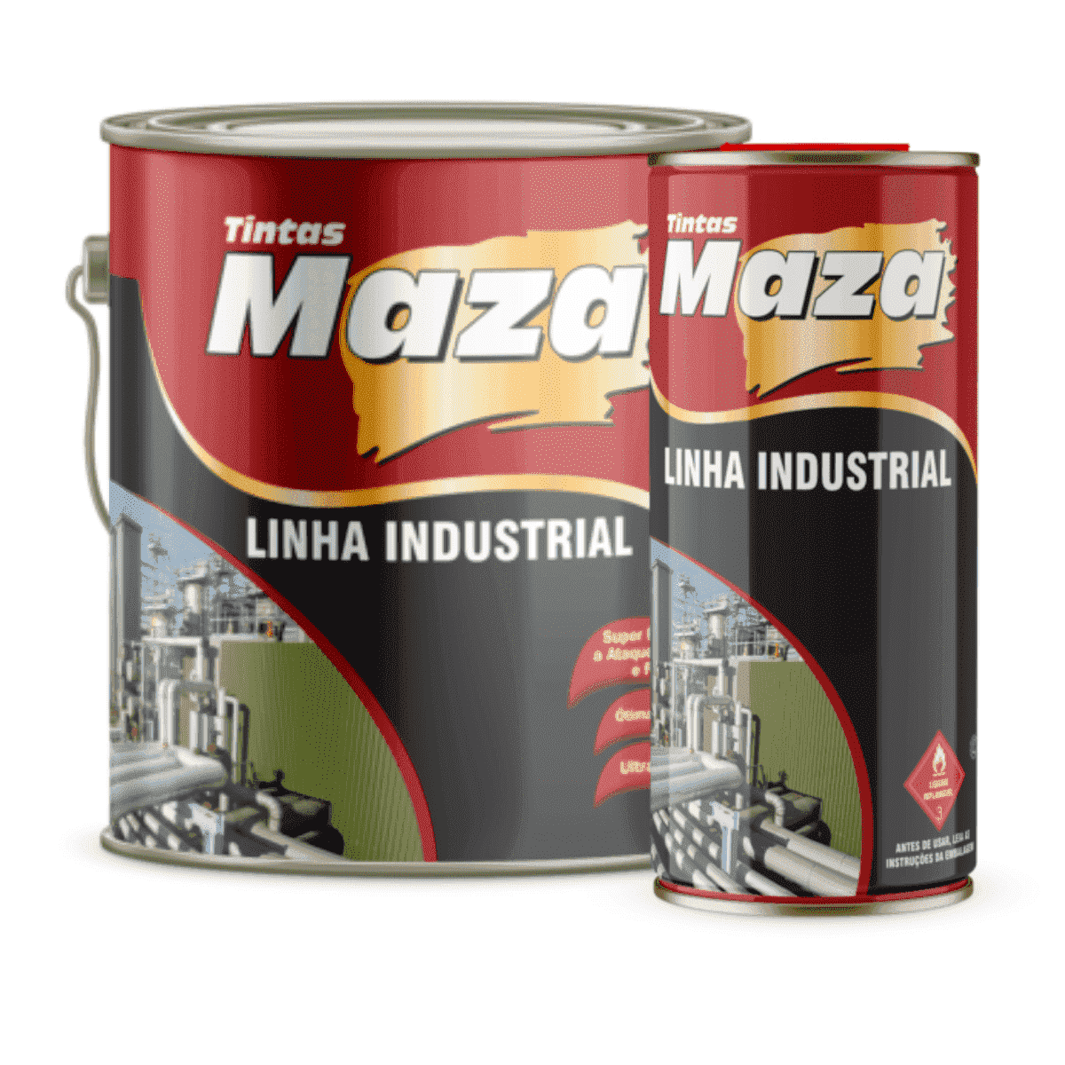 Fundo Epóxi M295 Catalisador + Diluente Kit 4,5 Litros MAZA Fundo Epoxi ...