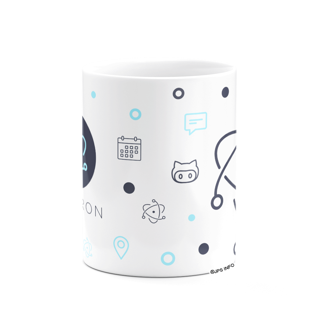 Caneca Dev - Electron Js - Branca | MadeiraMadeira