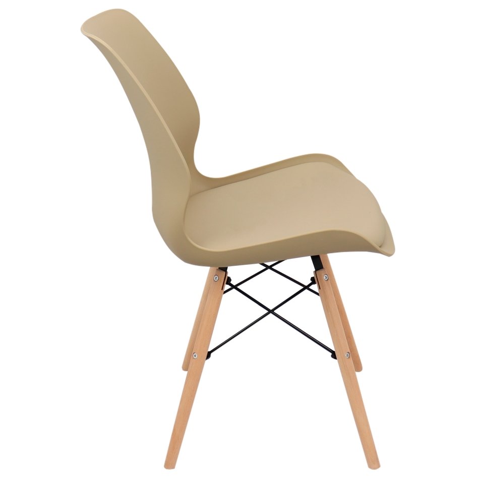 Cadeira Charles Eames Eiffel Rubi Sili Eiffel - Bege | MadeiraMadeira