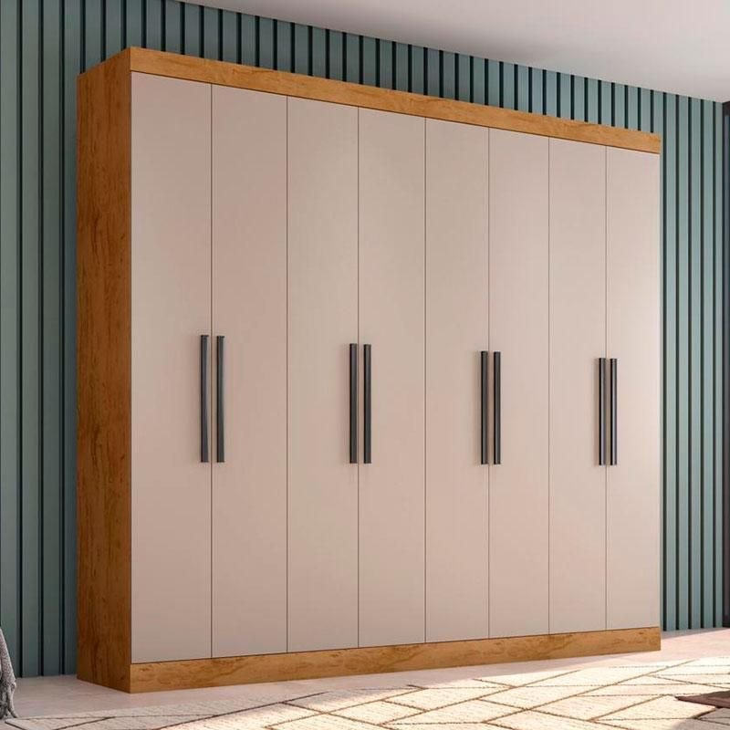 Guarda Roupa Casal Ambiente Prime 1684 Freijó Baunilha - Araplac ...