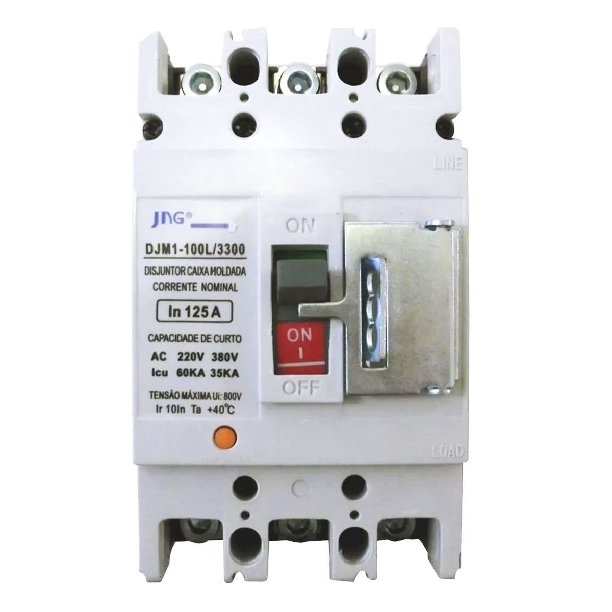 Disjuntor Caixa Moldada Tripolar 800a Djm1-800l-3300 Jng | MadeiraMadeira