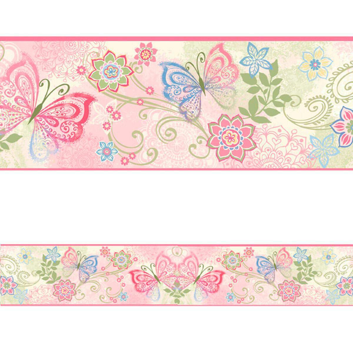 Adesivo de Parede Faixa Floral 7- Kit 2 unidades | MadeiraMadeira