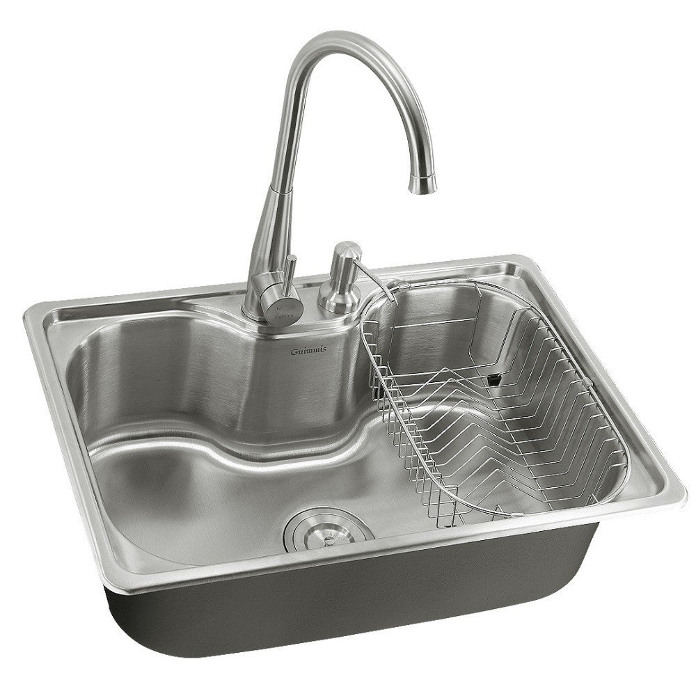 Cuba Pia Simples Gourmet Aço Inox 304 Escovado Guimmis.casa ...