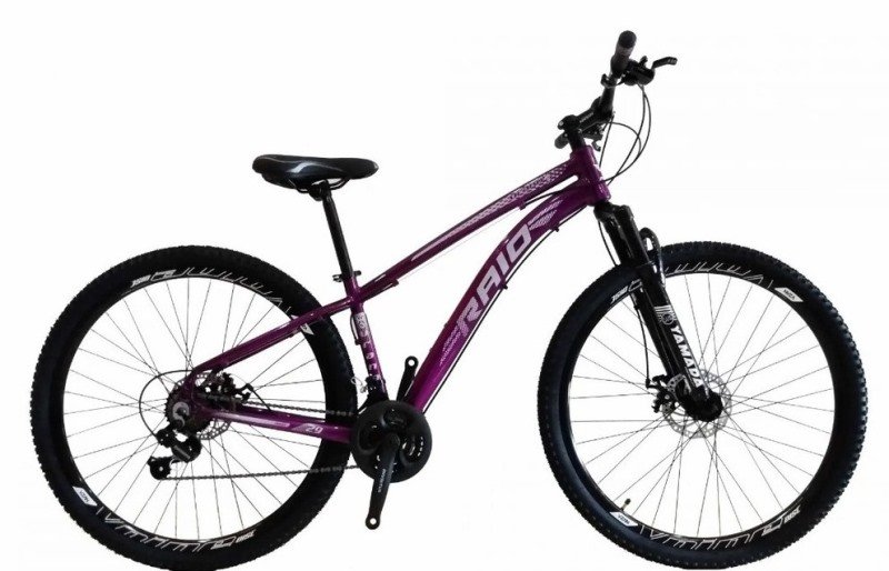 Bicicleta Aro 29 Raio Urano Freios Disco 21 Vel:Violeta/15 | MadeiraMadeira