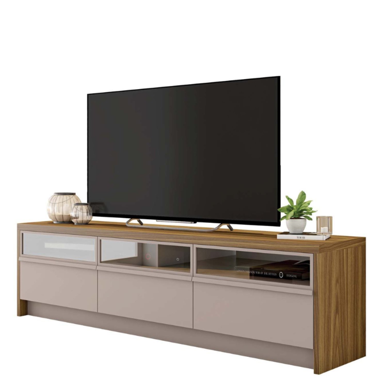 Rack para TV Até 75 Polegadas 3 Gavetas Vectro Caemmun | MadeiraMadeira