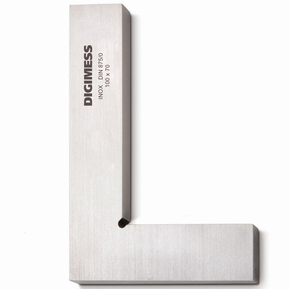 Esquadro de Precisão Plano sem Base - Classe 1 - Cap. 75 X 50 Mm - Din ...