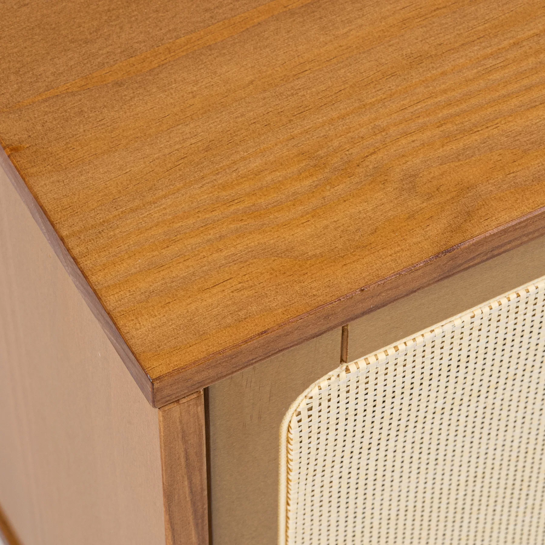 Rack para TV até 60 Polegadas 180cm 1 Gaveta Madeira Maciça e Palha ...