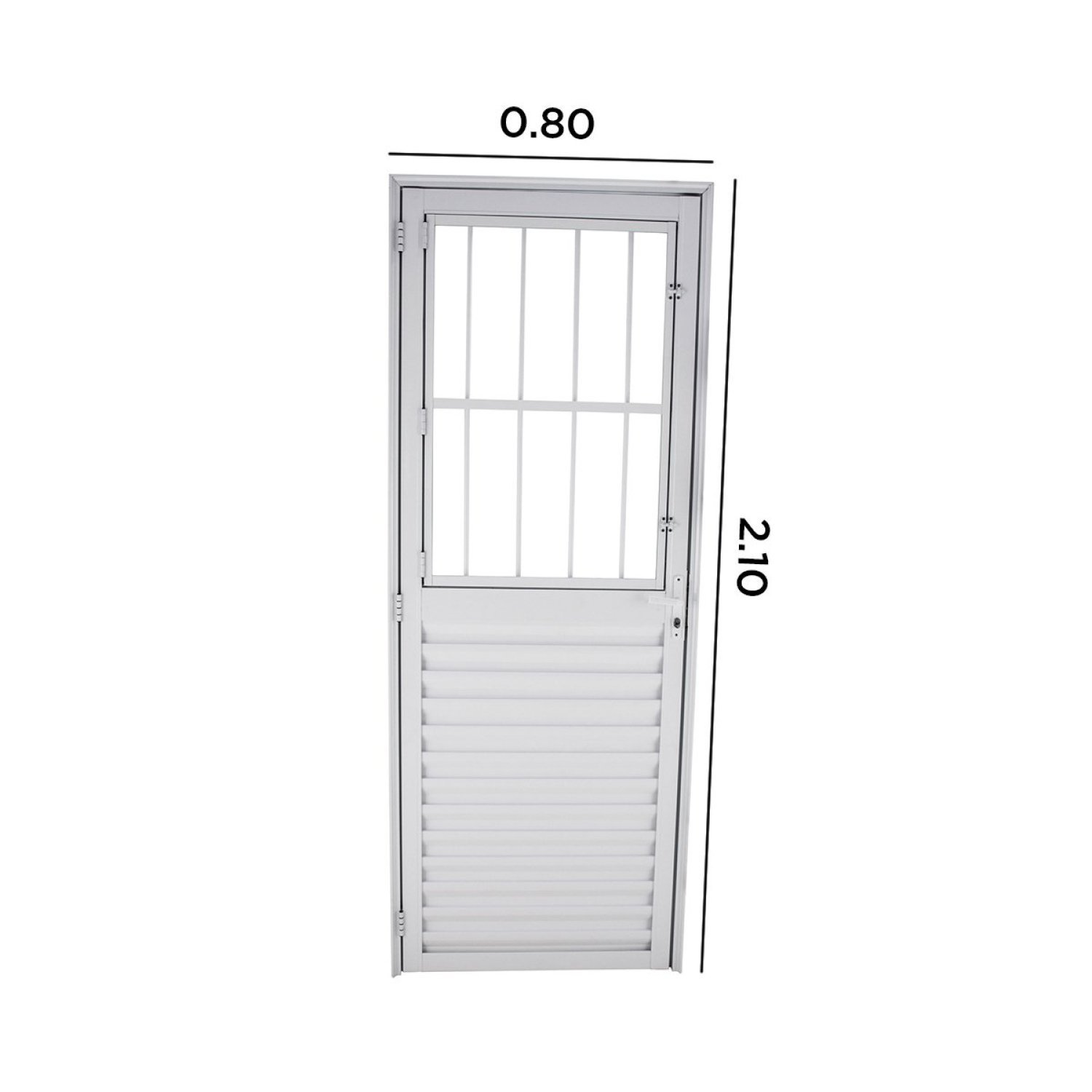 Porta Postigo Abertura Direita Vidro Mini Boreal 210x80cm Espresso ...