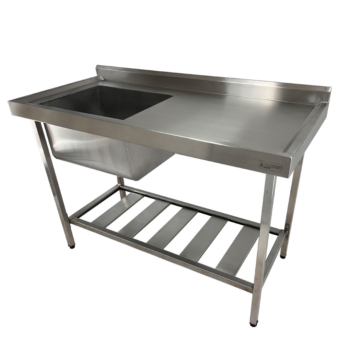 Pia Aço Inox Industrial 110x60x90 Cm Cuba Esquerda Nortinox Pias Inox ...