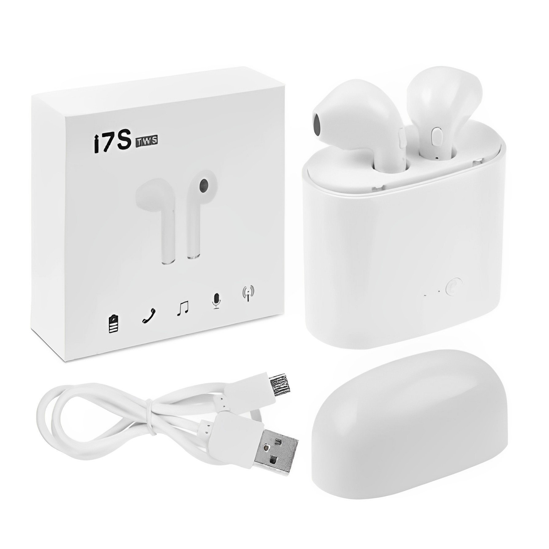 Fone de Ouvido Bluetooth - I7 TWS | MadeiraMadeira