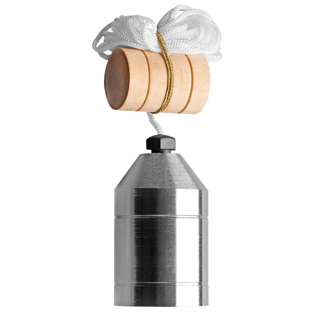 Prumo 750 G em com Calço Guia de Madeira e Cordão de Nylon | MadeiraMadeira