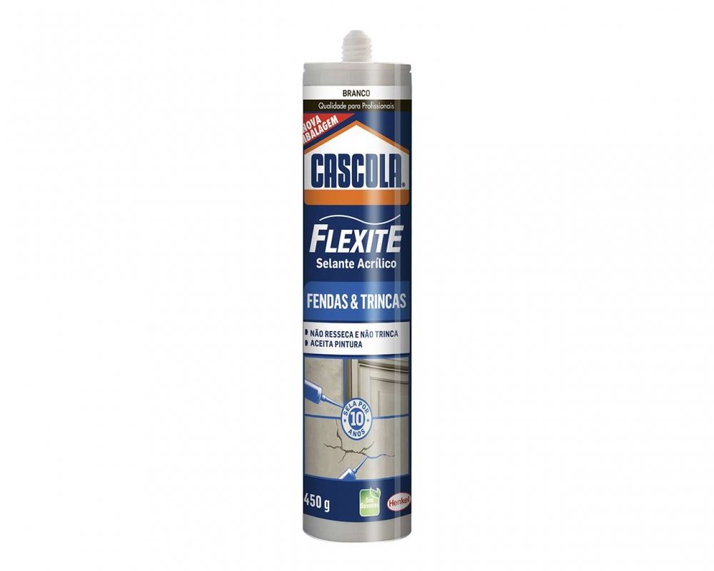 Silicone Flexite Selante Fendas e Trincas 450g Branco | MadeiraMadeira