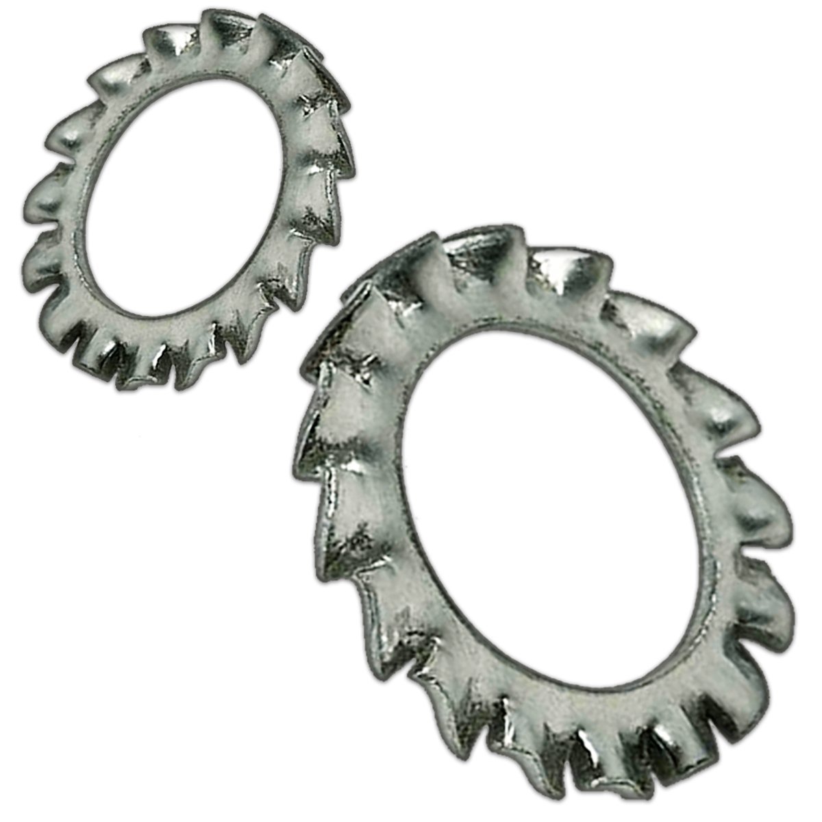 Arruela Dentada Externa M5 Din 6798a Zinco Branco - 2000un | MadeiraMadeira