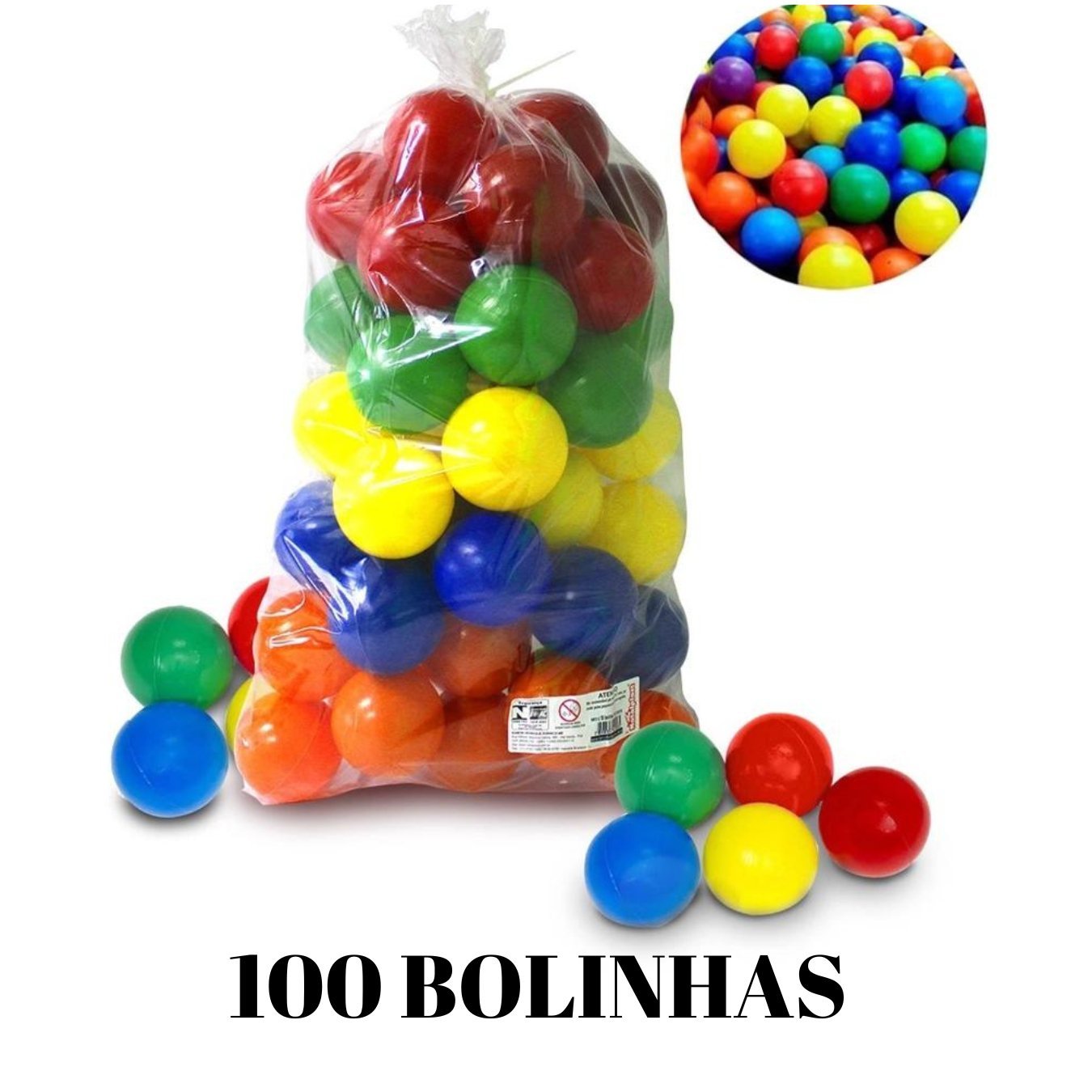Piscina De Bolinha + 100 Bolinhas Plásticas + Bomba | MadeiraMadeira