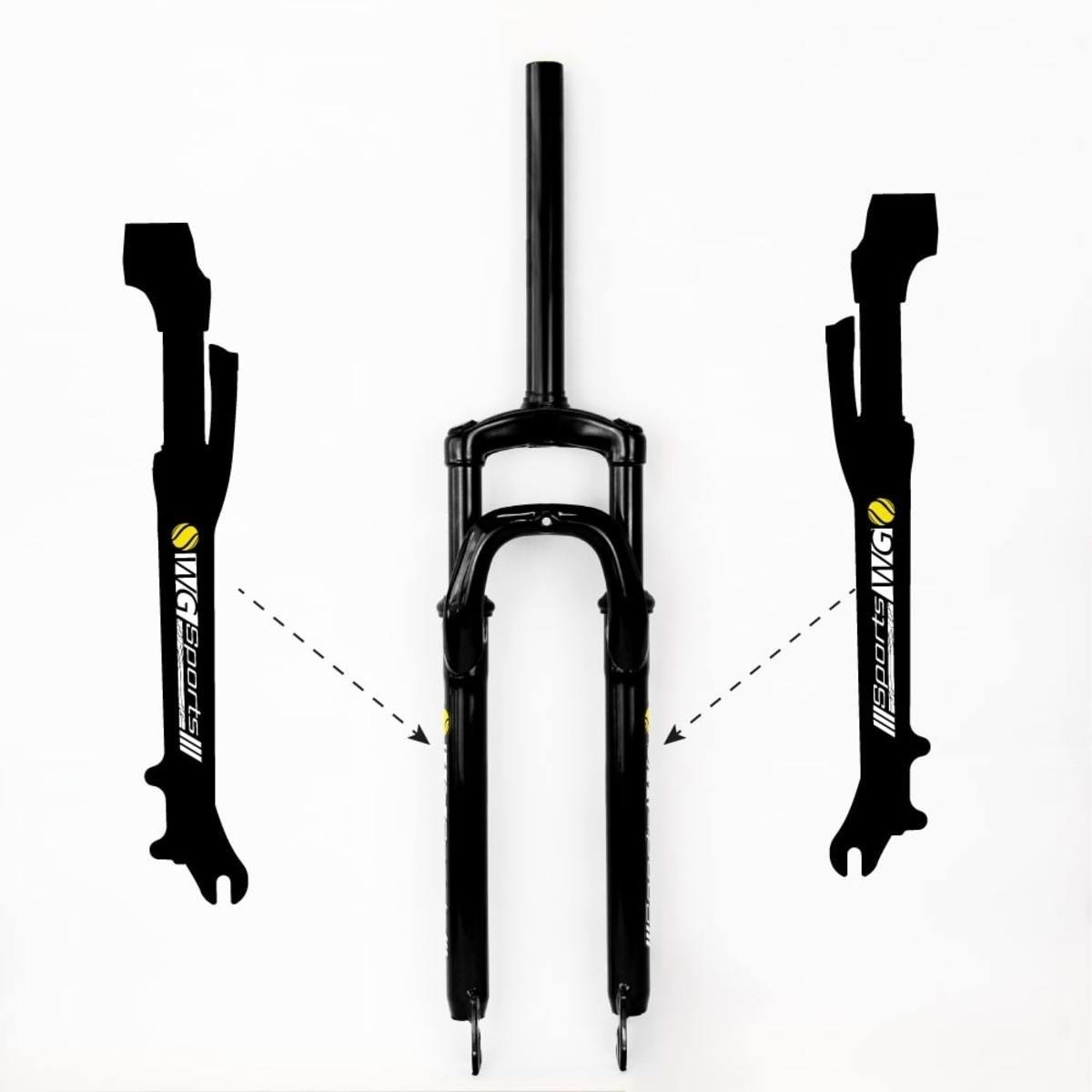 Garfo Bicicleta Aro 29 Suspensão 28.6mm Ahead WG Com Suporte Para Freio à Disco | MadeiraMadeira