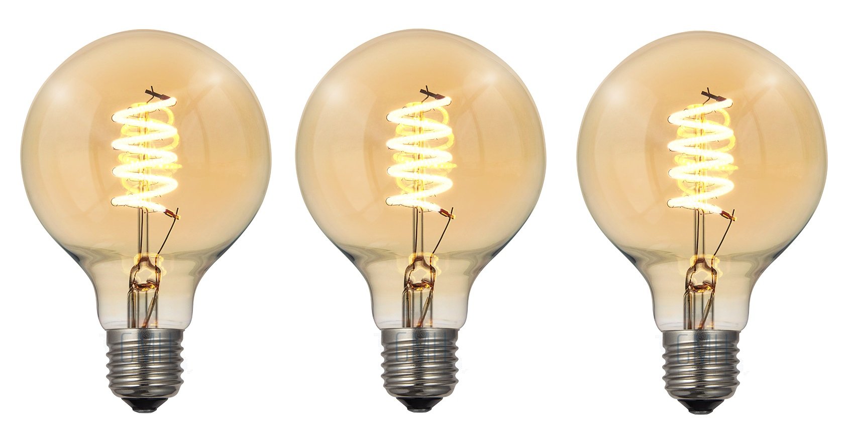 Kit 3 Lampadas Vintage Filamento LED G80 4W 220V GMH G80 LED | MadeiraMadeira
