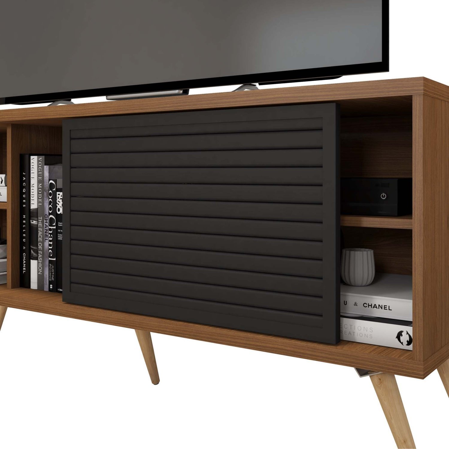 Rack para TV até 55 Polegadas Retrô 136cm em BP Porta Pier Multiverso ...