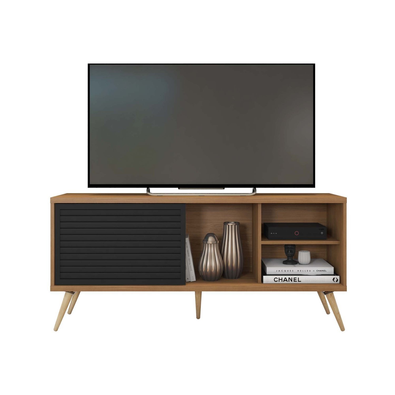 Rack para TV até 55 Polegadas Retrô 136cm em BP Porta Pier Multiverso ...