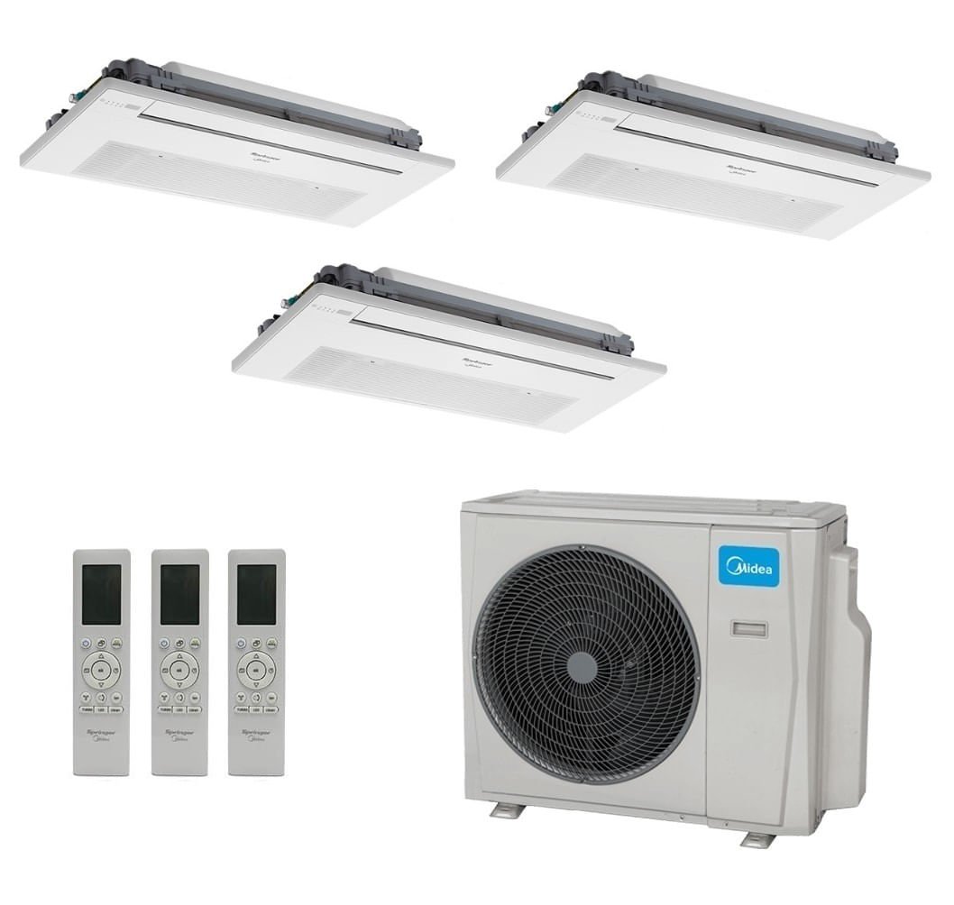 Ar-Condicionado Multi Split Inverter Springer Midea 27.000 (3x Evap Cassete 1 Via 9.000) Quente ...