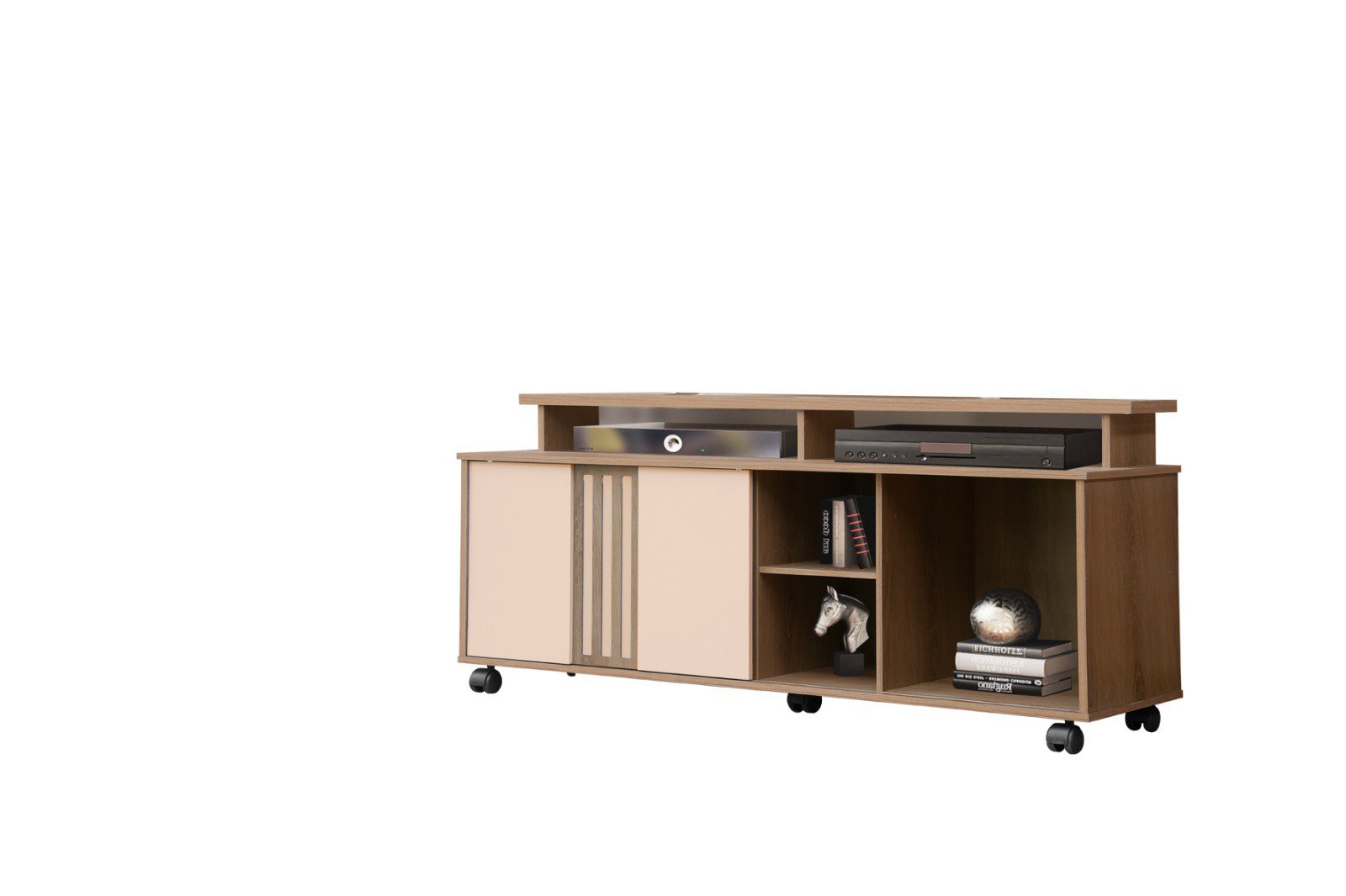 Rack para TV 50 Polegadas Maxx Cor Mel e Off White Rud Rack ...